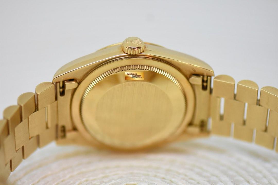 ROLEX OYSTER PERPETUAL DAY-DATE 36mm YELLOW GOLD IN PRESIDENT BRACELET ...
