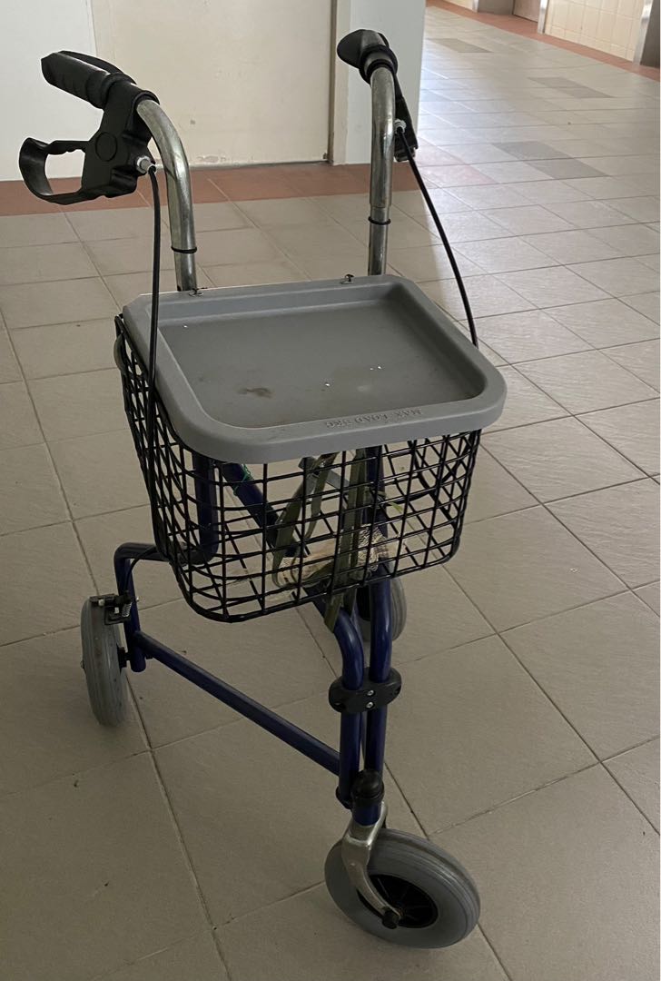 Rollator aluminum 3 wheel / trolley , Health & Nutrition, Assistive ...