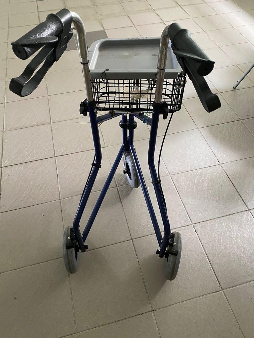 Rollator aluminum 3 wheel / trolley , Health & Nutrition, Assistive ...