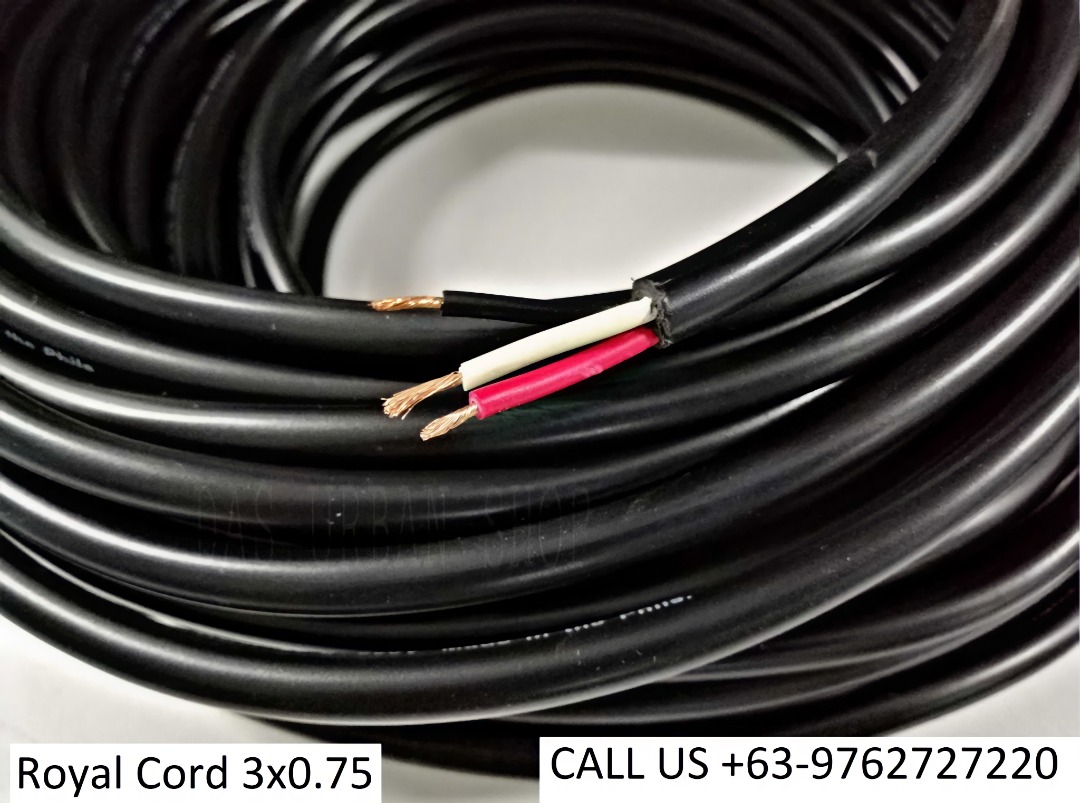 MITSUBOSHI ROYAL CORD 3x.075 (per meter), Commercial & Industrial, Industrial Equipment on Carousell