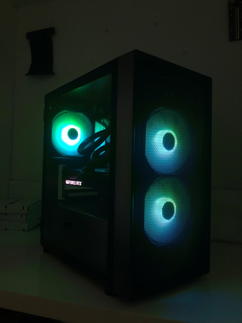 RTX 3060 x Ryzen 7 2700X Custom budget high end Gaming desktop computer ...
