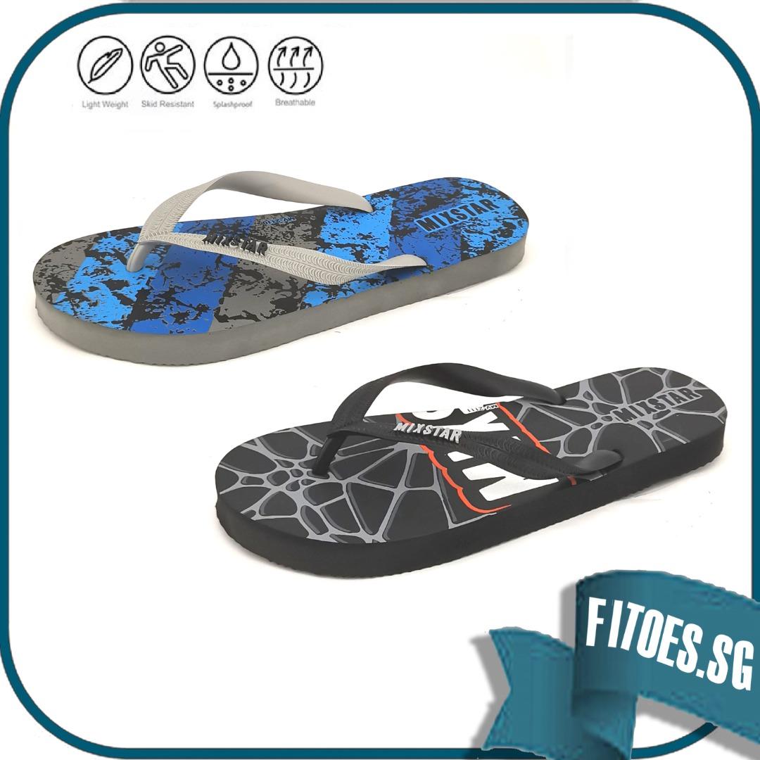 Rubber Slippers Sandals Mixstar Teerex JYMNK, Men's Fashion, Footwear ...