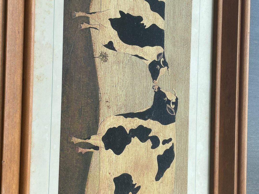 Rustic print of cows by Warren Kimble, Furniture & Home Living, Home ...