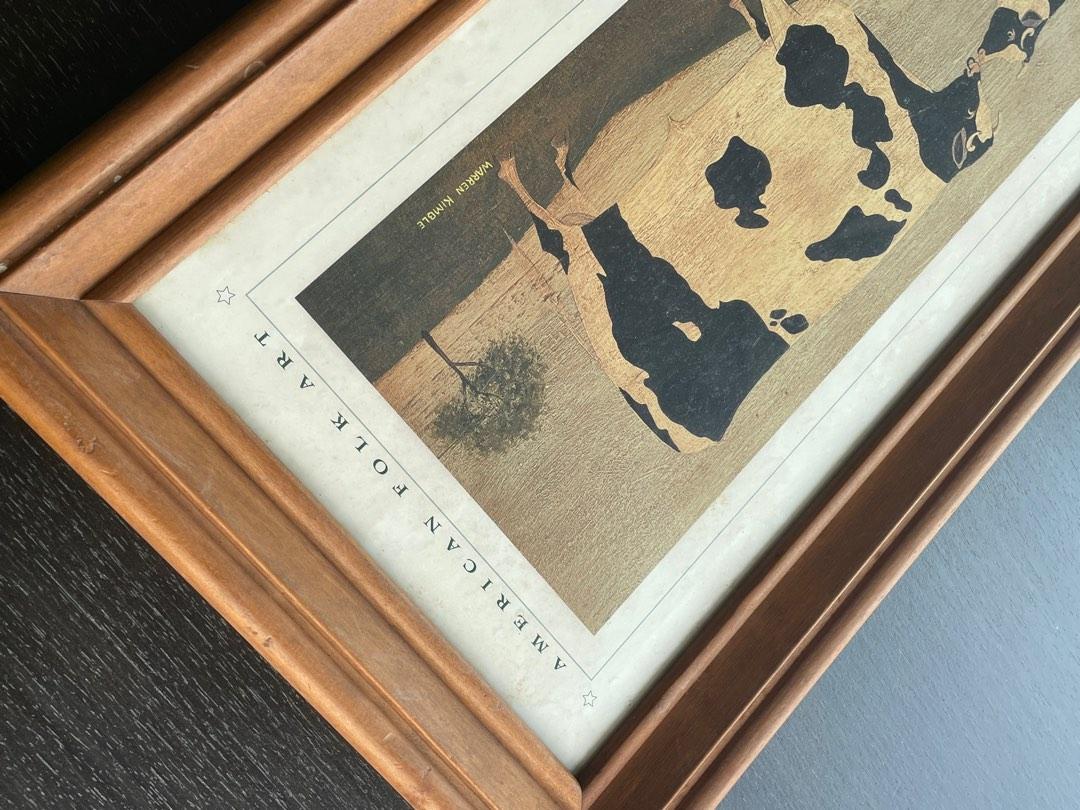 Rustic print of cows by Warren Kimble, Furniture & Home Living, Home ...