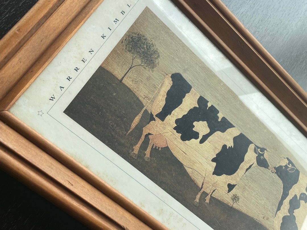 Rustic print of cows by Warren Kimble, Furniture & Home Living, Home ...