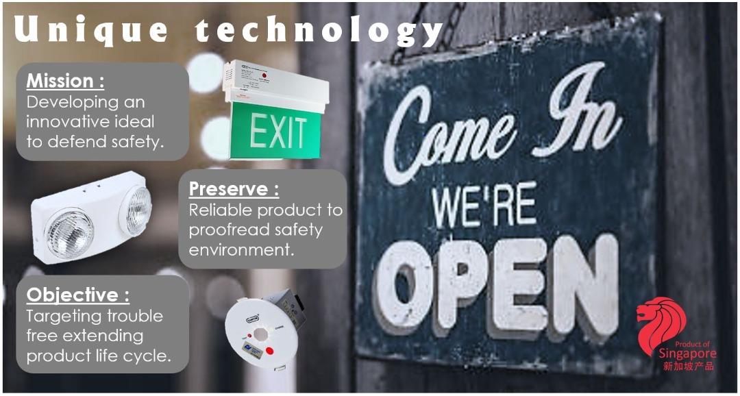 Samcom Electronics Surface Mount Slim Exit Sign SLED-X1-001, Home ...