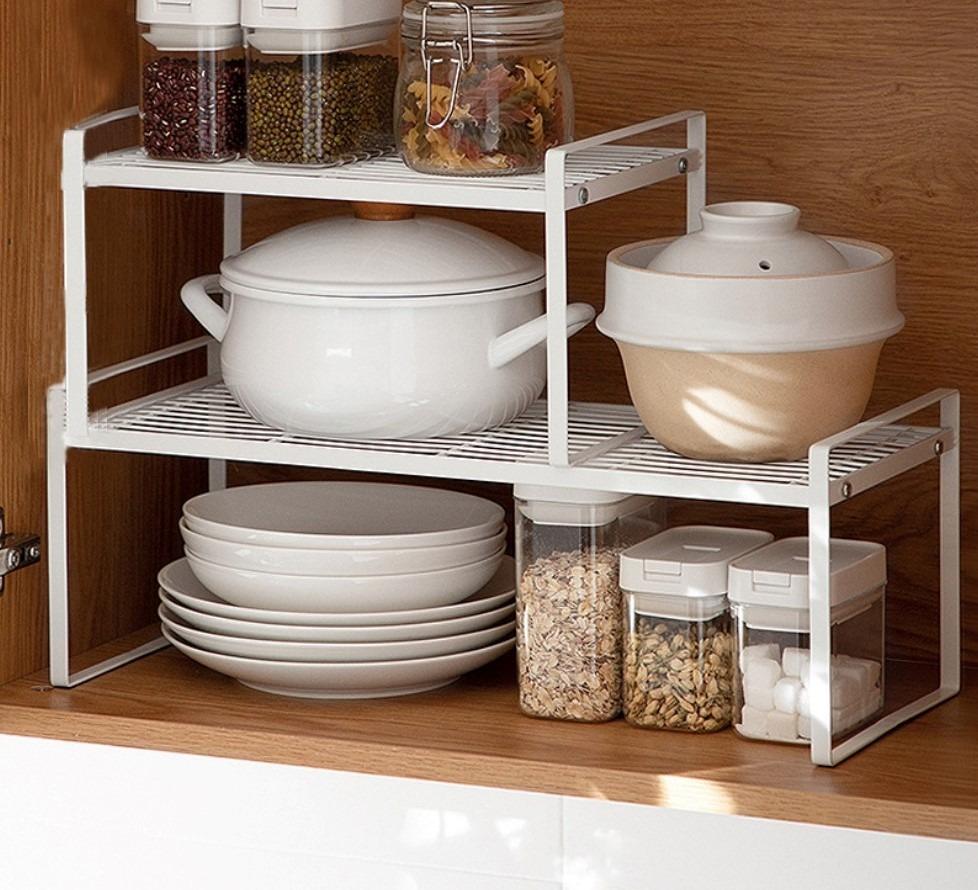 Simple Stackable Kitchen Rack Organizer / Simple Spice Rack / Space ...