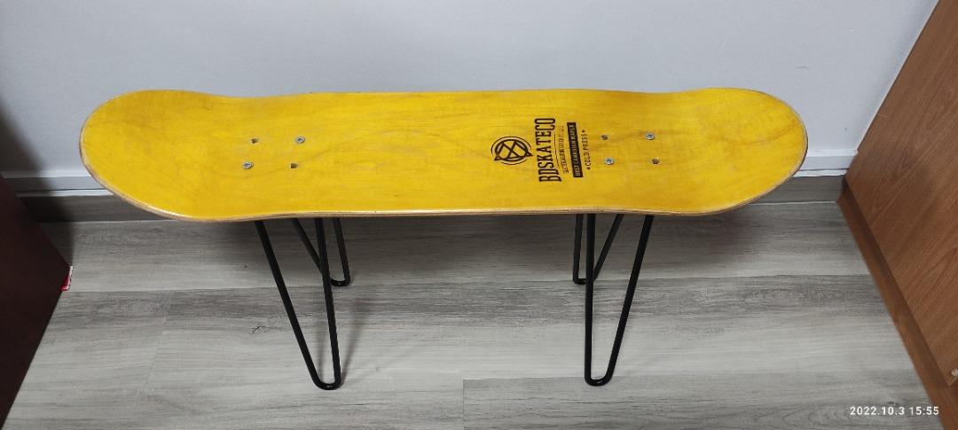 Skateboard deck stool/chair, Furniture & Home Living, Furniture, Chairs ...