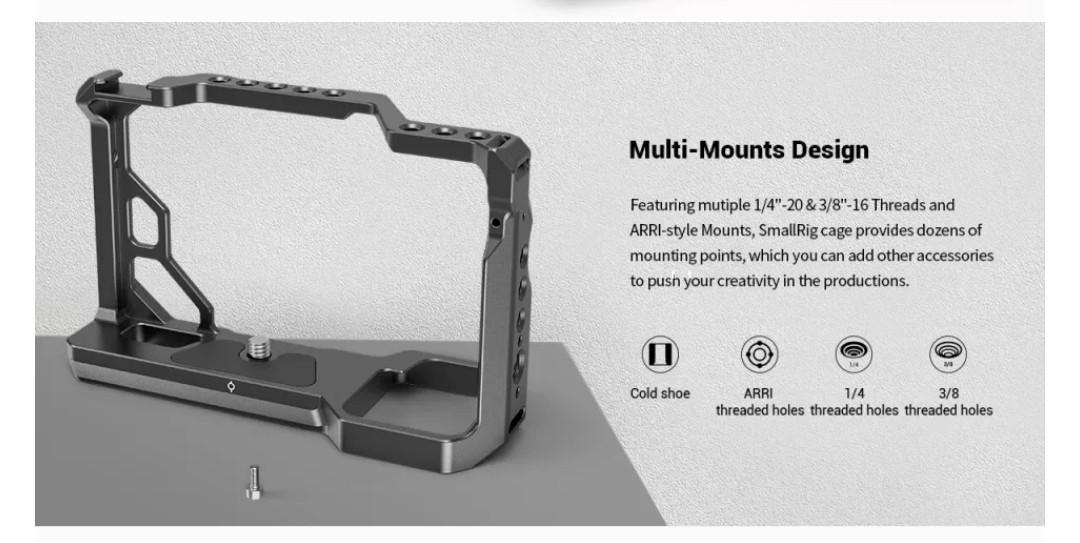 Sony A7C SmallRig Cage, Photography, Photography Accessories, Other ...