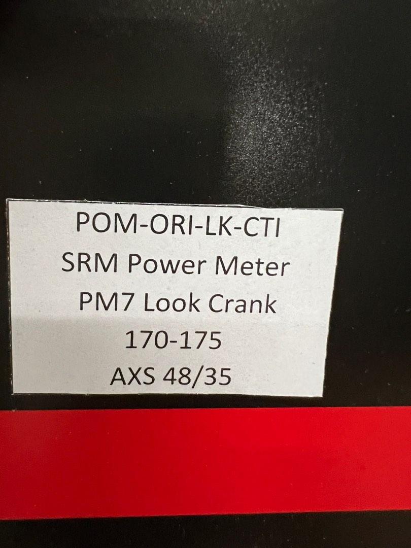 SRM Powermeter PM7 Crank Look 170-175 carbon ti chainring, Sports Equipment, Bicycles & Parts ...