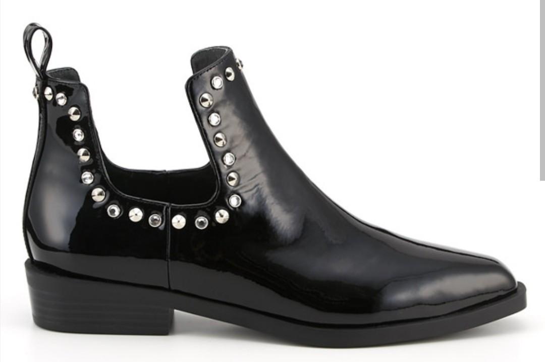 Staccato Black shoes with silver studds, Women's Fashion, Footwear ...