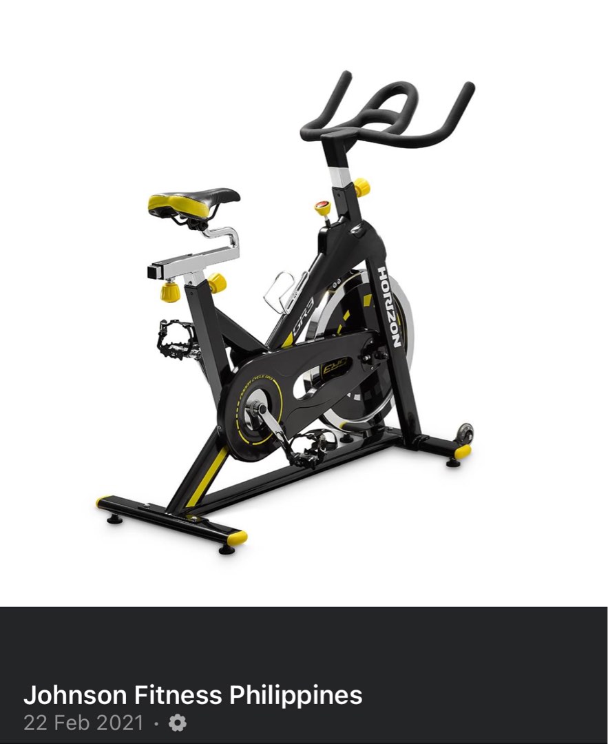 Stationary Bike Johnson Fitness, Sports Equipment, Exercise & Fitness ...