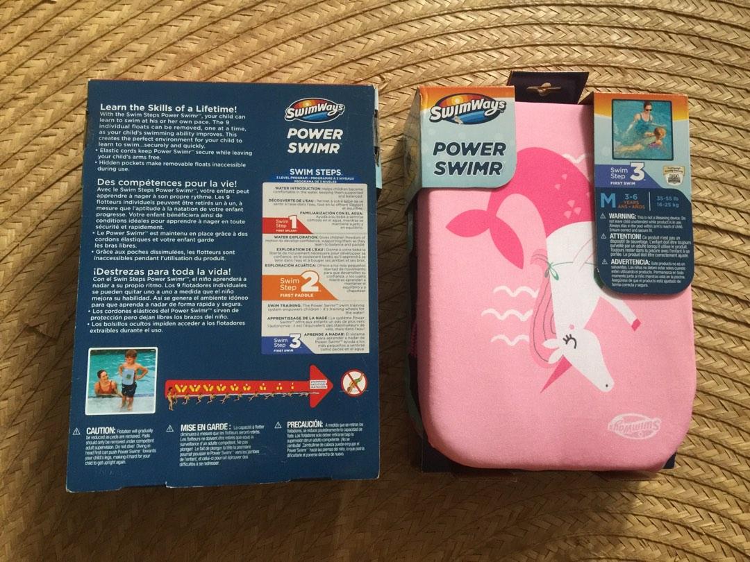 Swimways Power Swimr swim training aid life float vest, Babies & Kids ...