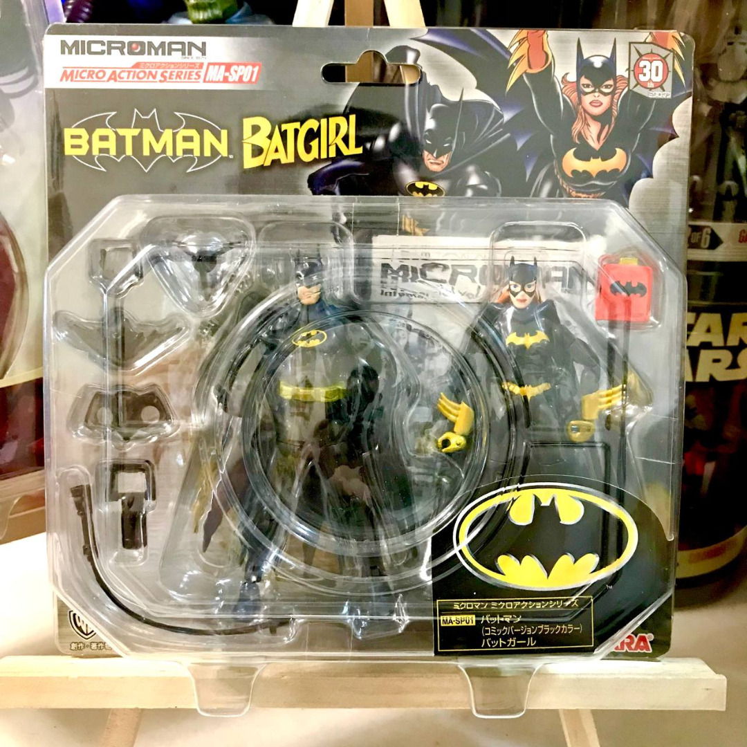 TAKARA MICROMAN MA-SP01 MICRO ACTION SERIES BATMAN AND BATGIRL - RARE ...