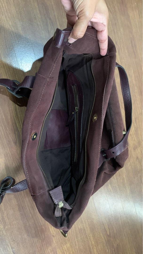 Tas kulit suede, Fesyen Wanita, Tas & Dompet di Carousell