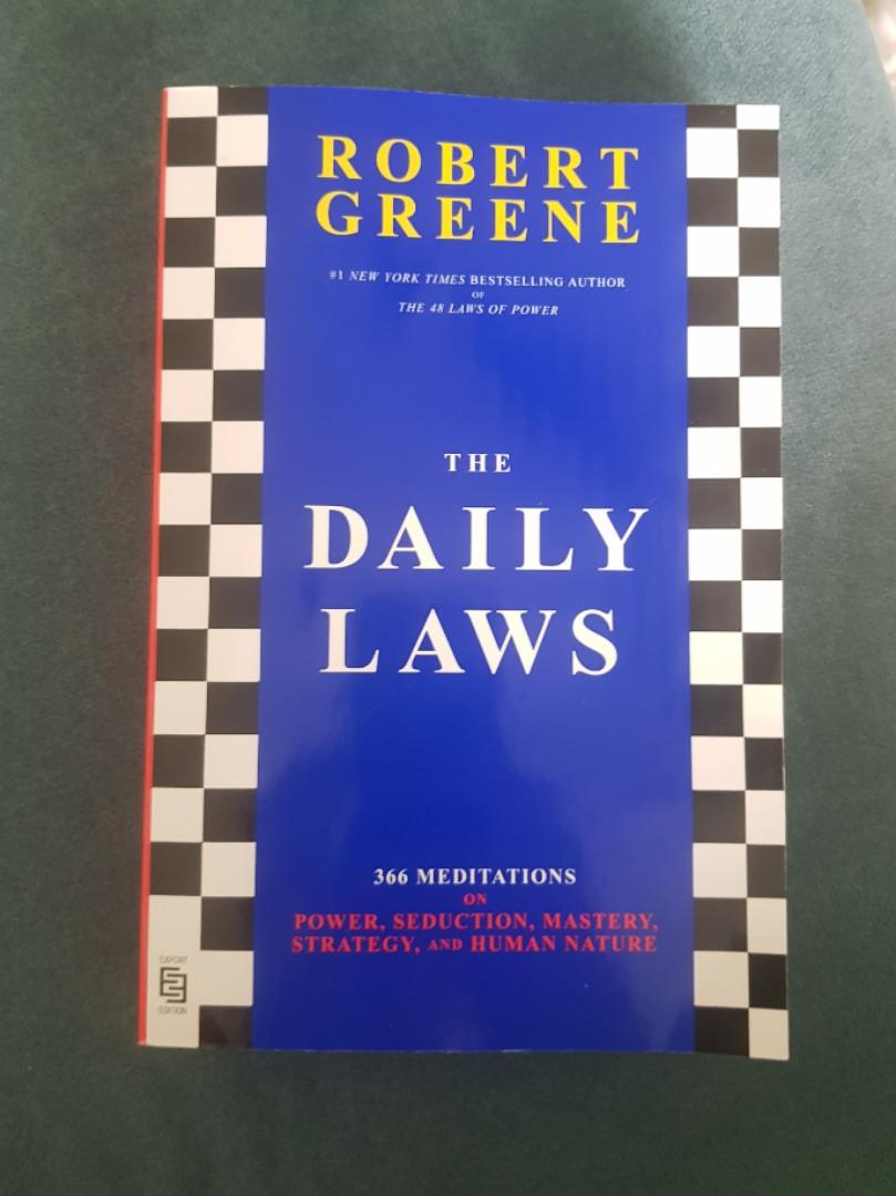 The daily laws by Robert Greene, Hobbies & Toys, Books & Magazines ...