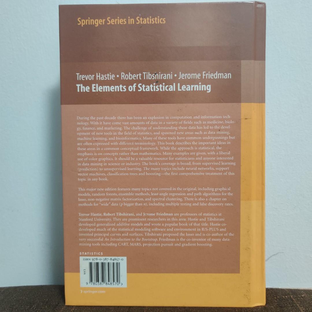 The Elements of Statistical Learning - 2nd edition, Hobbies & Toys ...