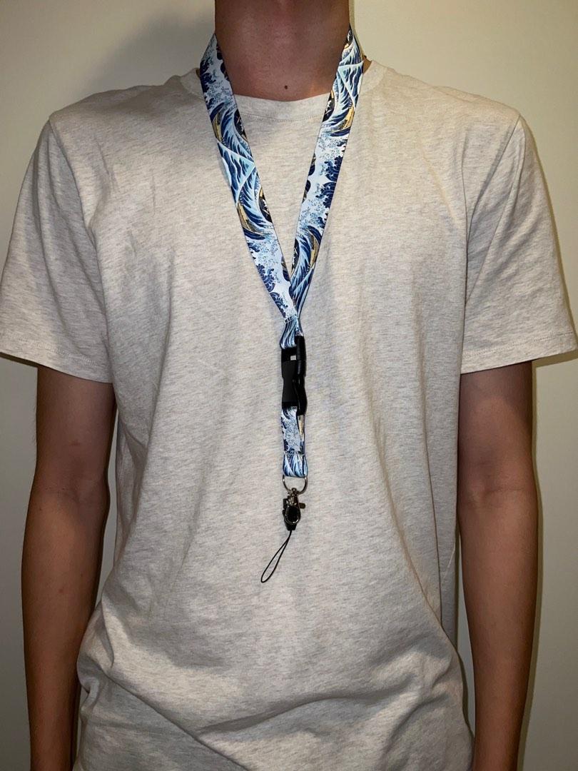 The Great Kanagawa Wave Lanyard, Hobbies & Toys, Stationery & Craft ...