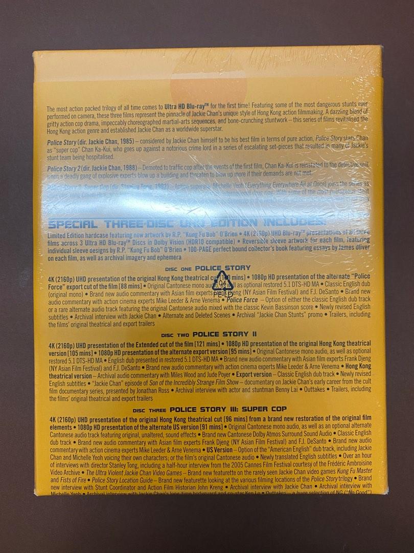 The Police Story Trilogy [Limited Edition Box Set] 4K Ultra HD (Blu-ray ...