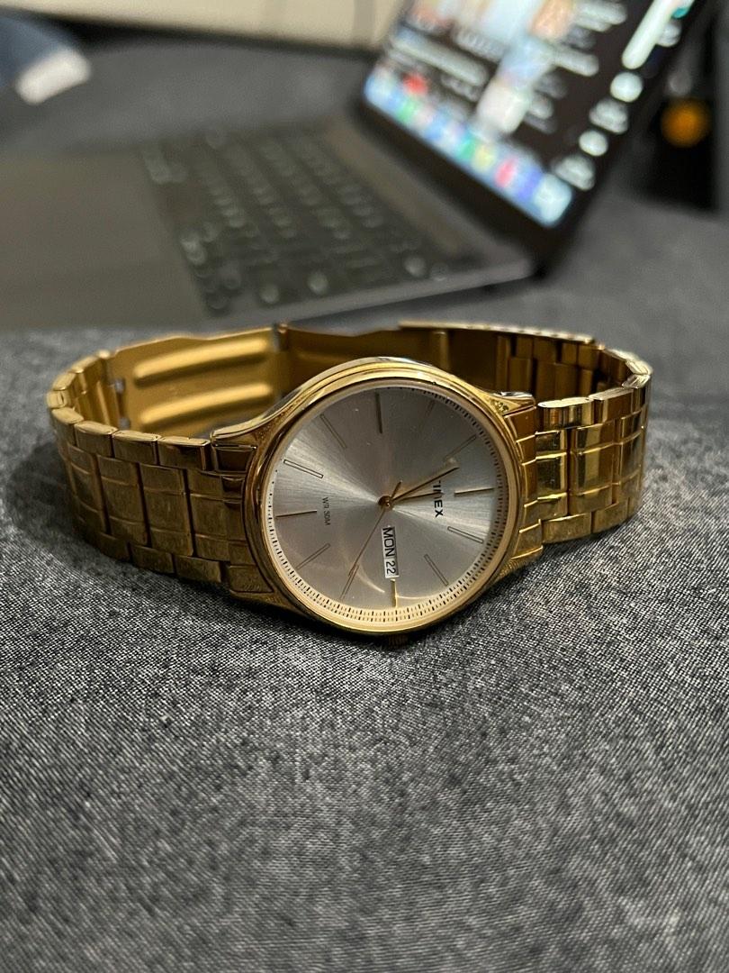 Timex Gold Watch, Men's Fashion, Watches & Accessories, Watches on ...