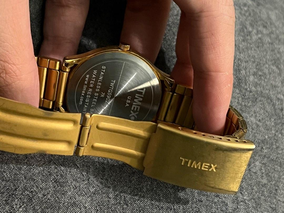 Timex Gold Watch, Men's Fashion, Watches & Accessories, Watches on ...