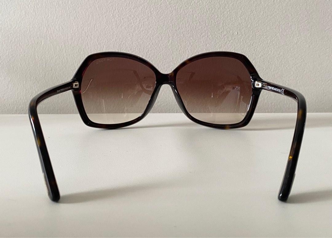 Tom Ford Carola Tortoise Shell Statement Sunglasses, Women's Fashion ...