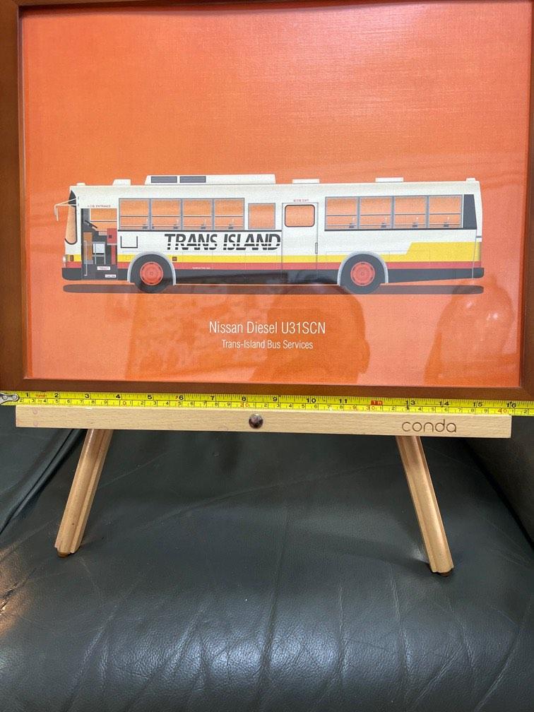 Trans island poster /wooden Edsel stand, Everything Else on Carousell