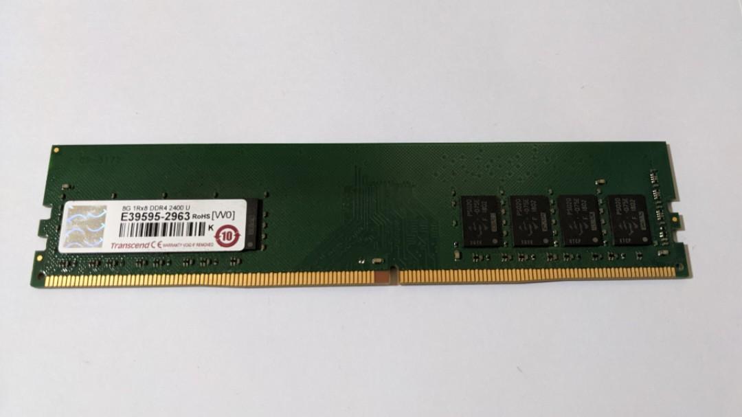 Transcend 8GB RAM DDR4-2400 Mhz, Computers & Tech, Parts & Accessories ...