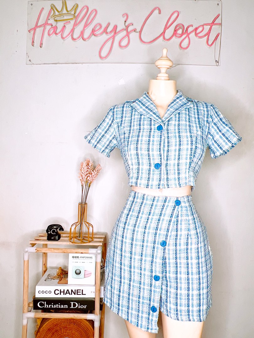 Tweed Coords, Women's Fashion, Dresses & Sets, Sets or Coordinates on ...