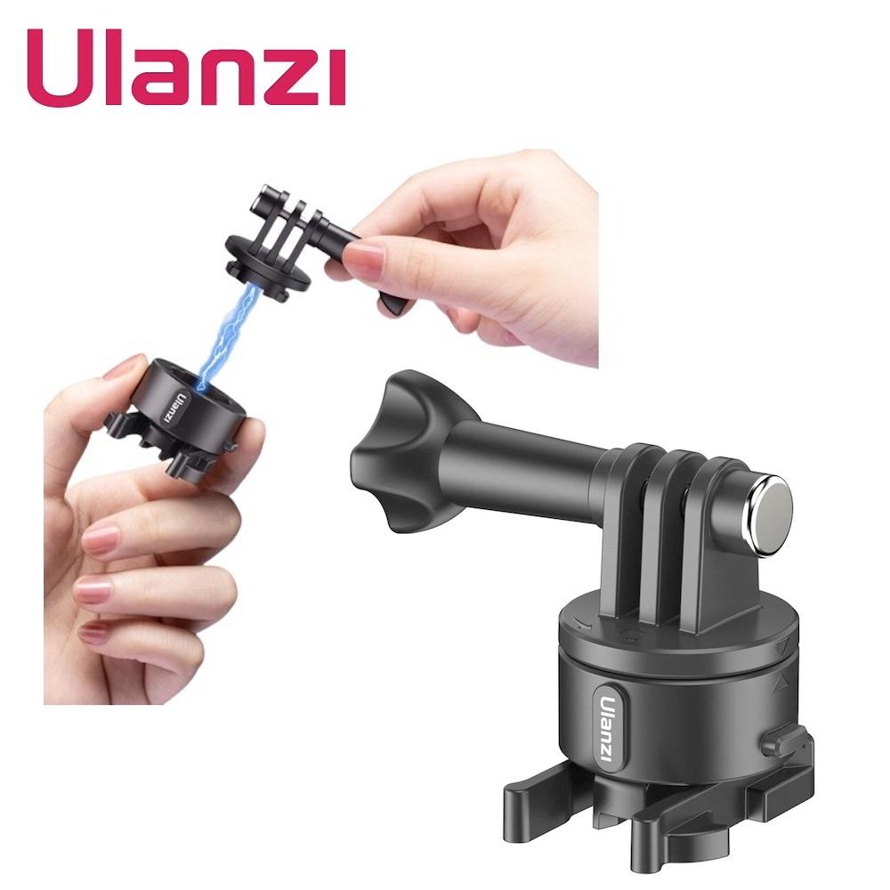 ULANZI Go-Quick II Magnetic Quick Release Buckle Chest Helmet Mount Adapter for GoPro HERO 11 10 ...