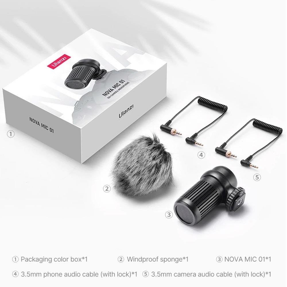 ULANZI Nova Mic 01 Microphone Camera Video Recording Vlog Interview ...