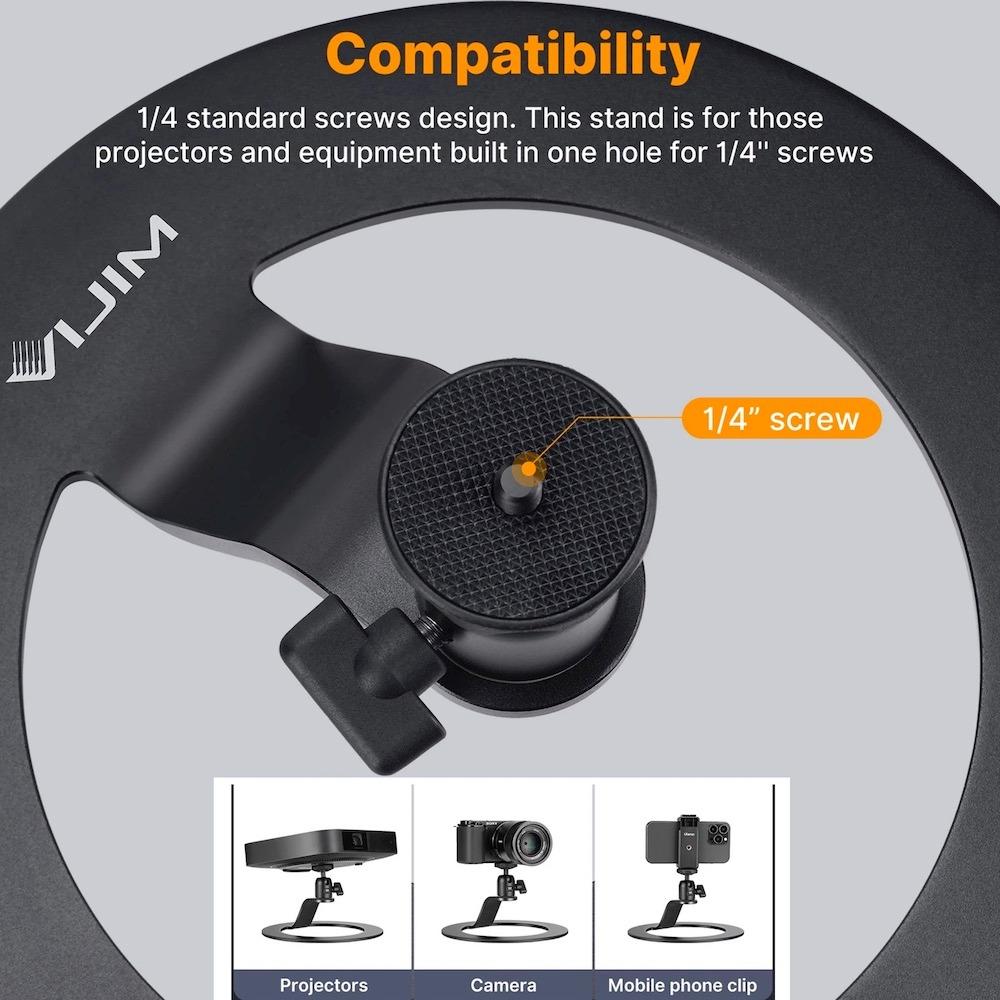 ULANZI VIJIM LT04 360 Metal Desktop Projector Bracket Holder Stand 1/4 ...