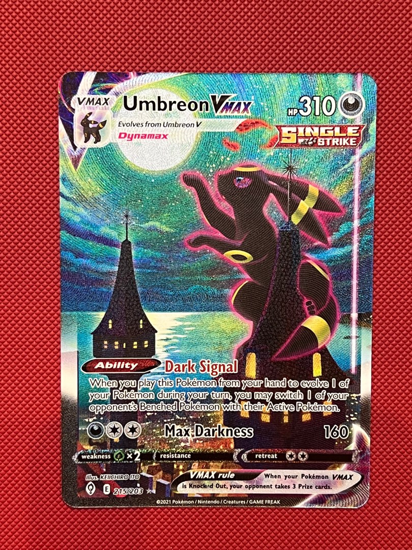 Umbreon vmax AA TCG, Hobbies & Toys, Toys & Games on Carousell