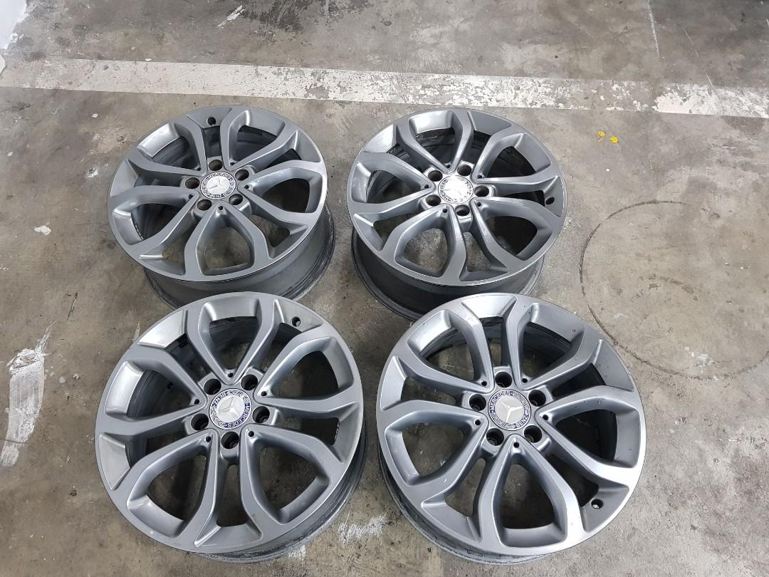 Used 17" Original Mercedes W205 Rims Only, Car Accessories, Tyres ...