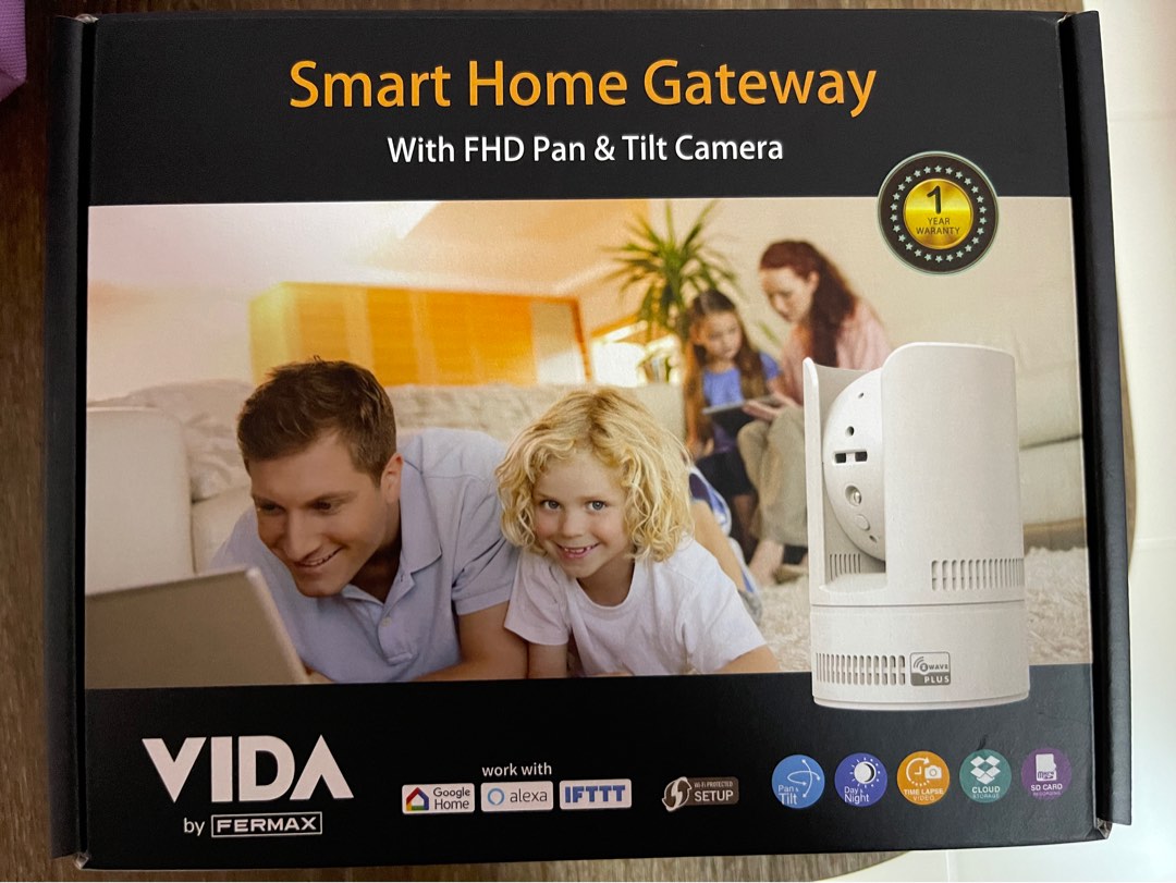 VIDA SMART HOME GATEWAY WITH FHD PAN & TILT CAMERA, Furniture & Home ...