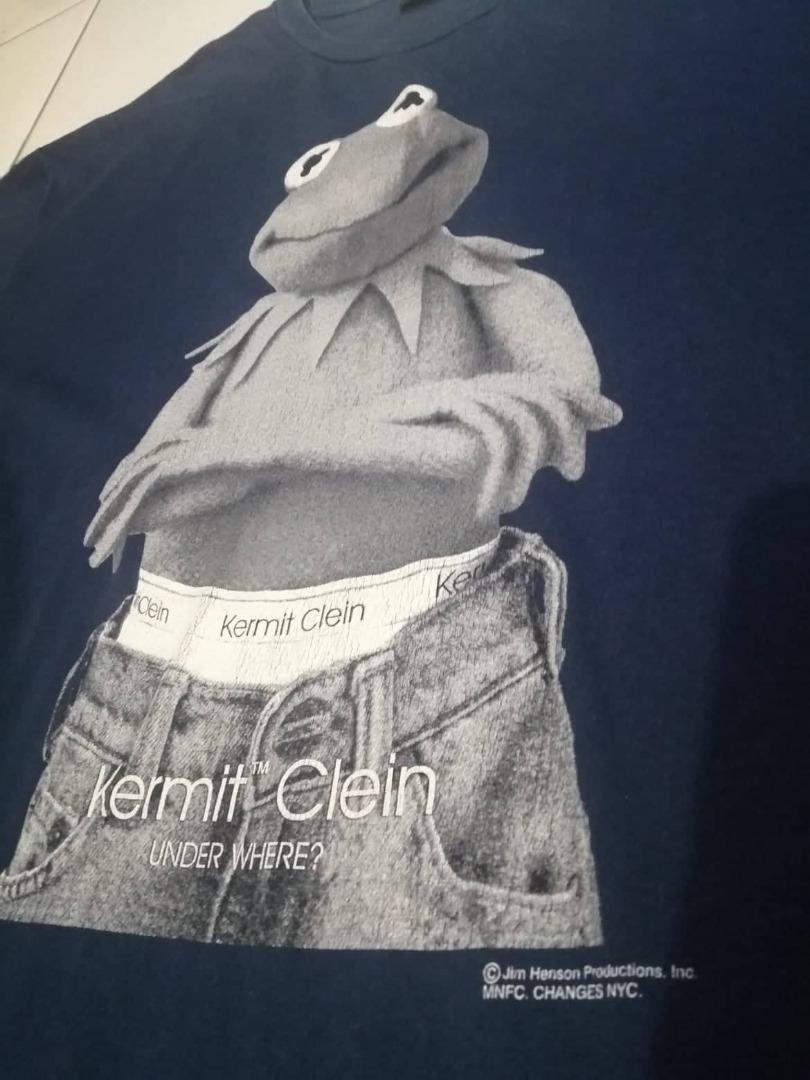Vintage 90s Kermit the Frog Kermit Clein Under Where - Changes Tag T ...