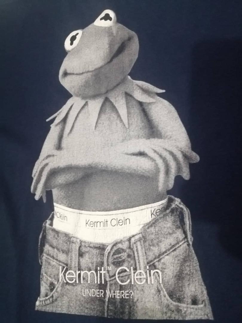 Vintage 90s Kermit the Frog Kermit Clein Under Where - Changes Tag T ...