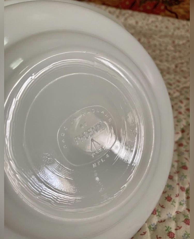 Vintage Phoenix Pyrex Milk Glass Plates x 9, Furniture & Home Living ...