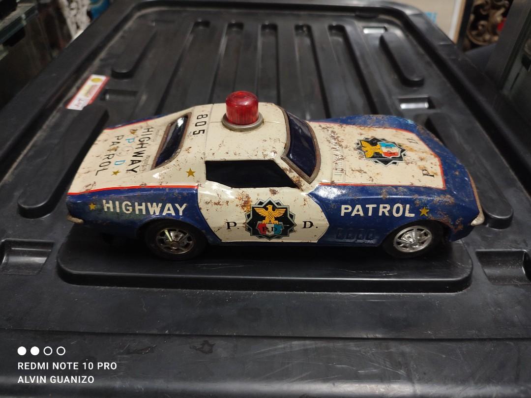 vintage Tin Toy Corvette Stingray Highway Patrol, Hobbies & Toys, Toys ...