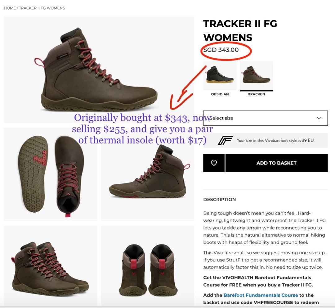 VivoBarefoot TRACKER II FG WOMENS outdoor hiking boots, Women's Fashion ...