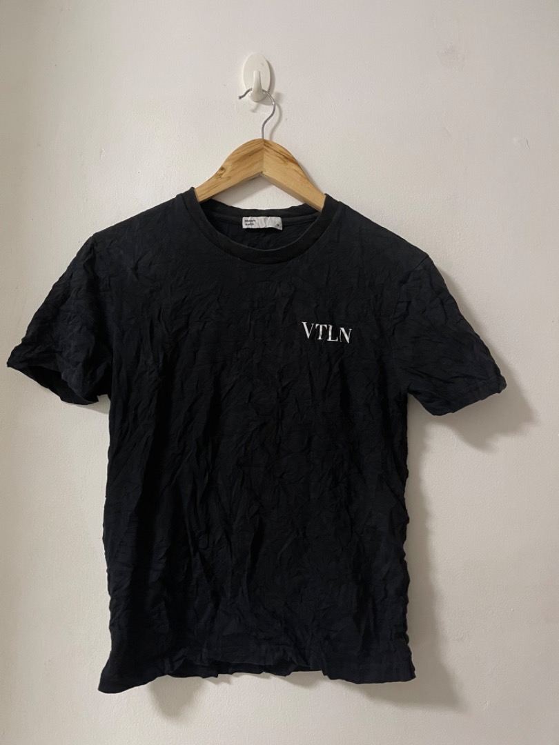 VLNTN shirt black, Women's Fashion, Tops, Shirts on Carousell