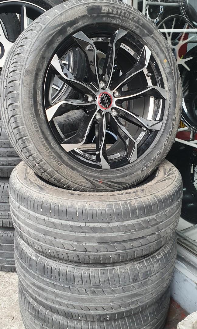 Vossen mags with tires 17s, Car Parts & Accessories, Mags and Tires on ...