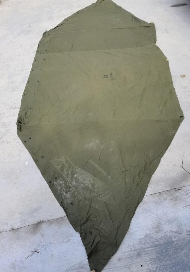 Vtg 70s us army shelter half tent, Sports Equipment, Hiking & Camping ...