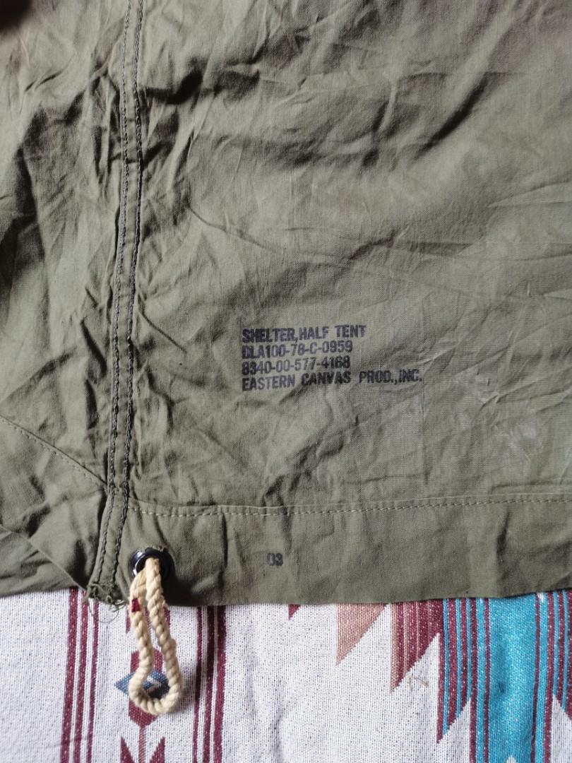 Vtg 70s us army shelter half tent, Sports Equipment, Hiking & Camping ...
