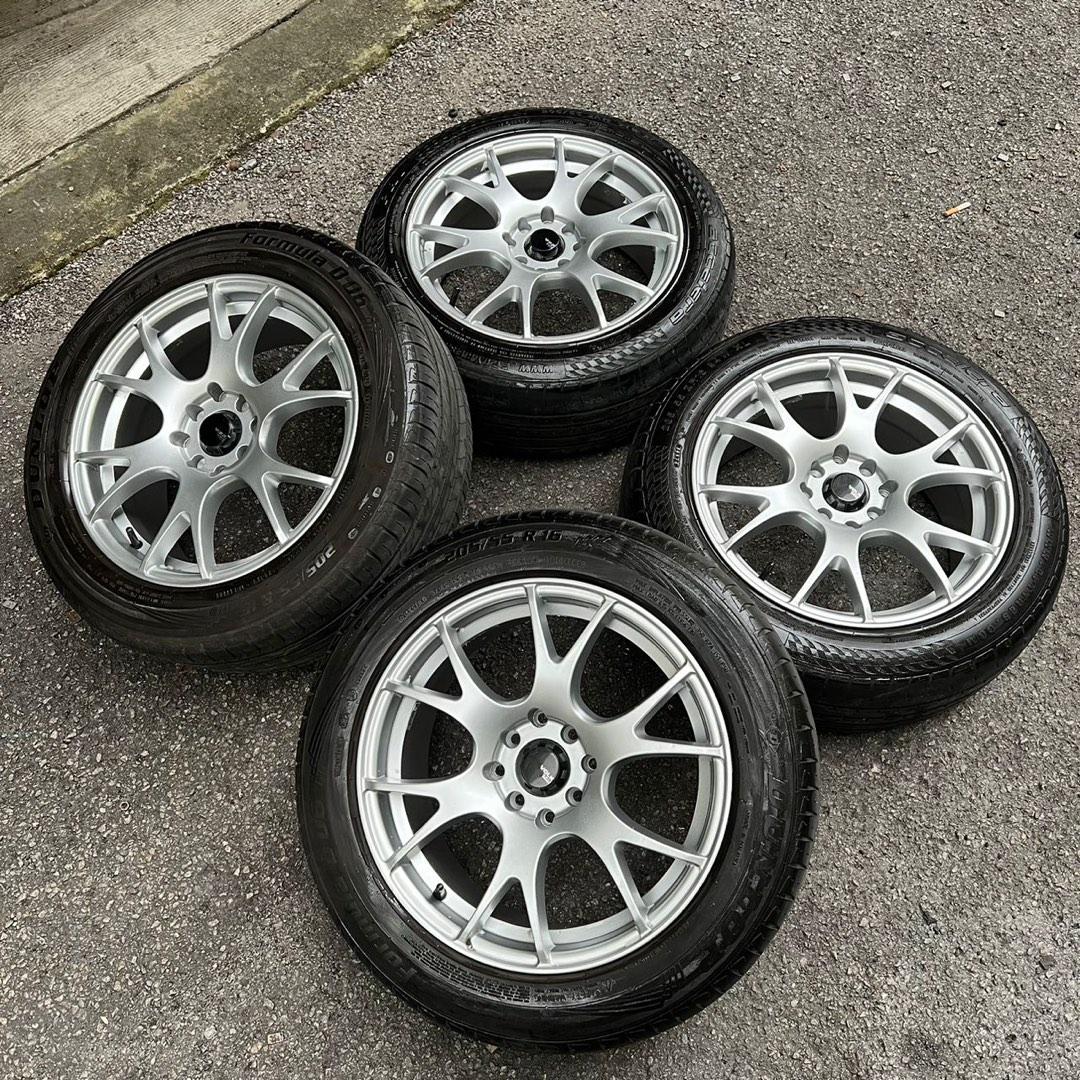 Wedsport 16 inch sport rim Persona tyre 70%, Auto Accessories on Carousell