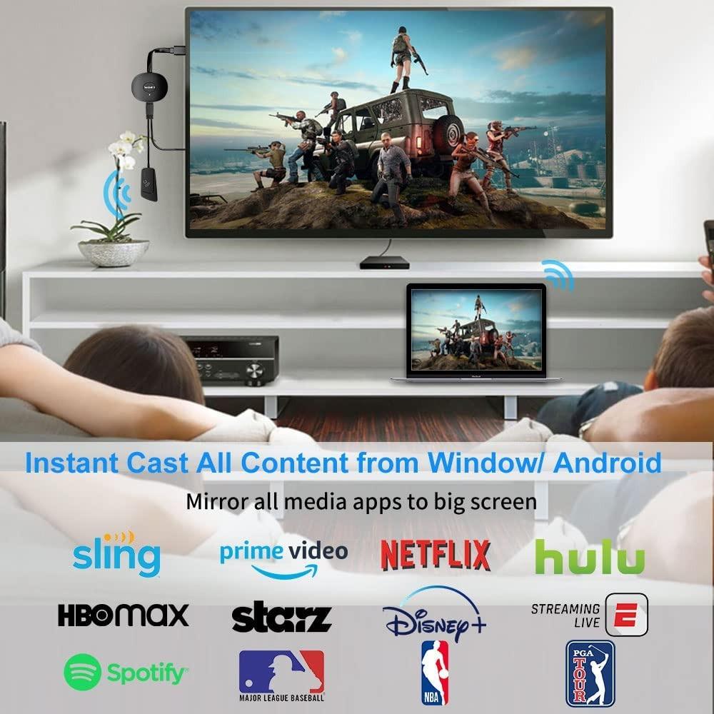 Wireless HDMI Dongle, 4K Wireless HDMI Display Adapter Streaming Mira ...