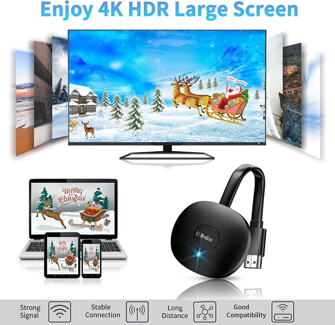 Wireless HDMI Dongle, 4K Wireless HDMI Display Adapter Streaming Mira ...
