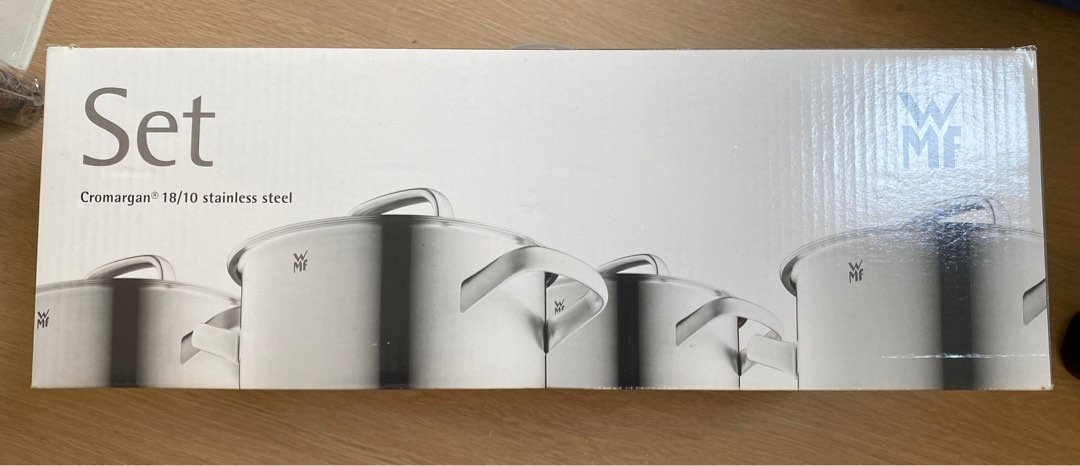 WMF Cromargan 18/10 stainless steel 3-pot set, Furniture & Home Living ...