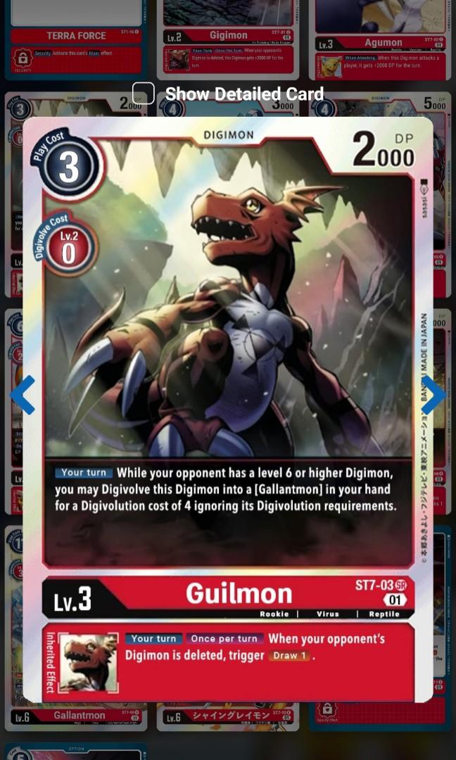 WTB-Playset of ST7 guilmon evolution line, Bulletin Board, Looking For ...
