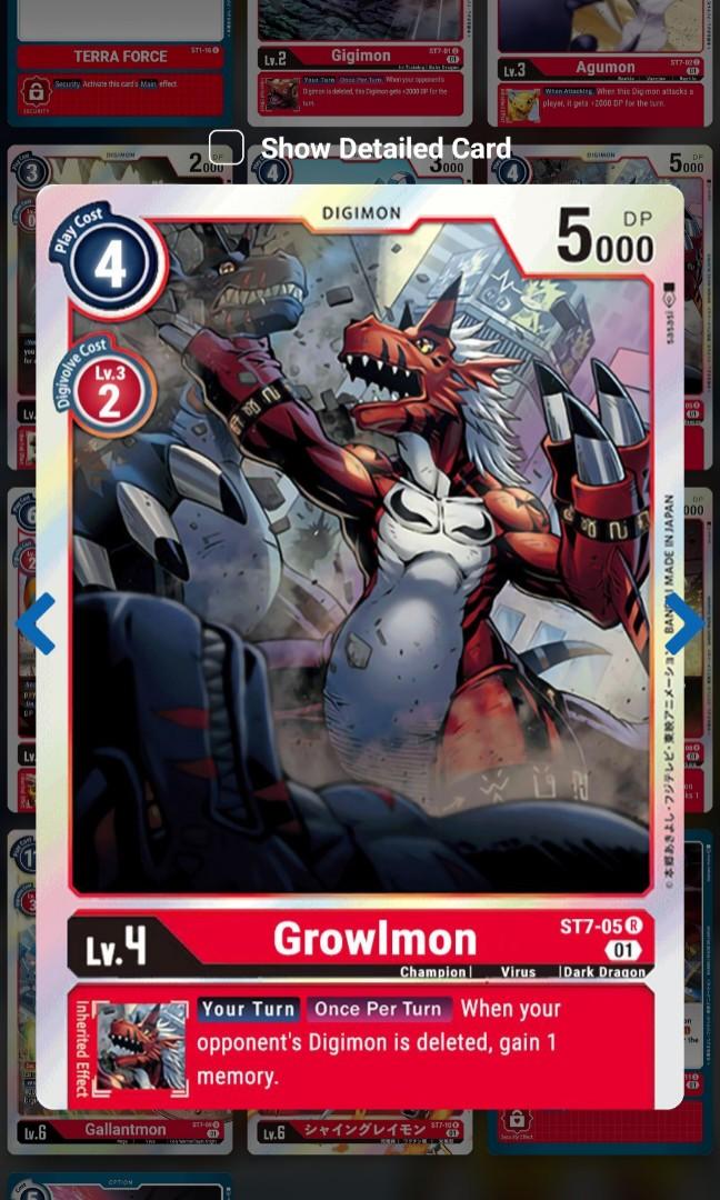 WTB-Playset of ST7 guilmon evolution line, Bulletin Board, Looking For ...